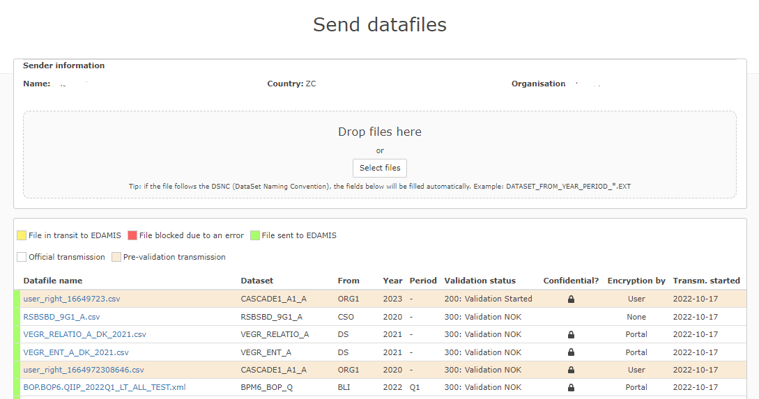 EDAMIS pre-validation user guide | Eurostat CROS